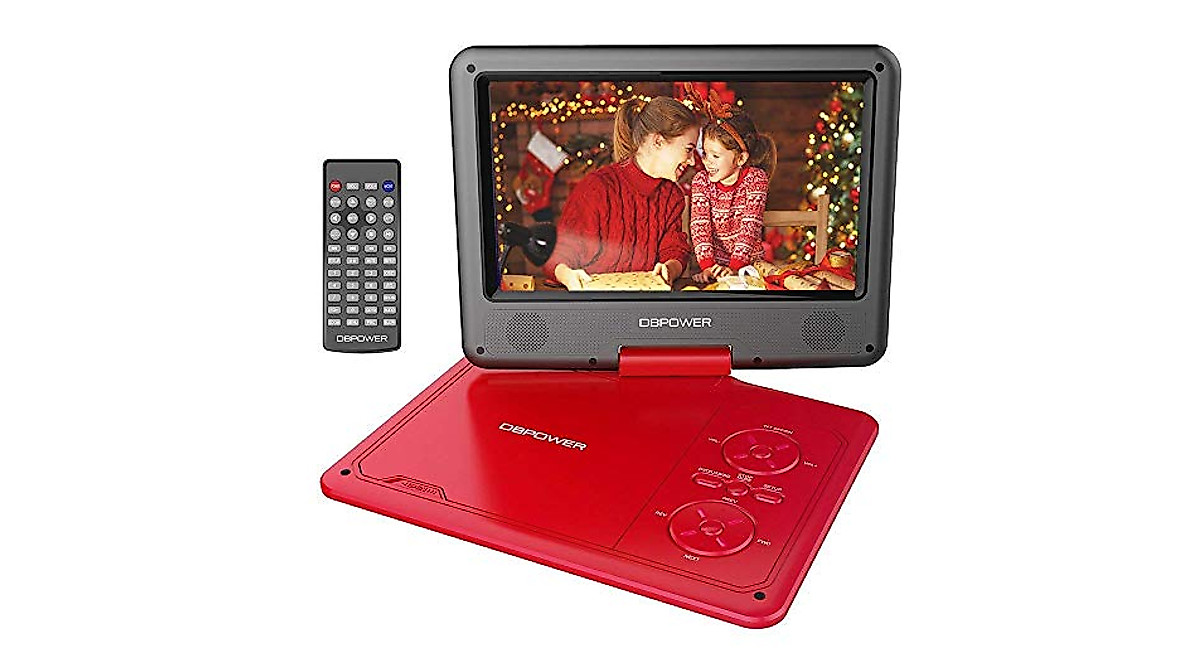 DBPOWER 11.5" Portable DVD Player with 5-Hour Battery and Swivel Screen