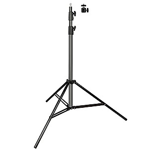 Aluminum Alloy Photography Tripod Stand, 9.19 Feet/2.8m Studio Lighting Tripod Stand for Video Lights, Photography Lights, Reflectors, Softboxes, Umbrellas