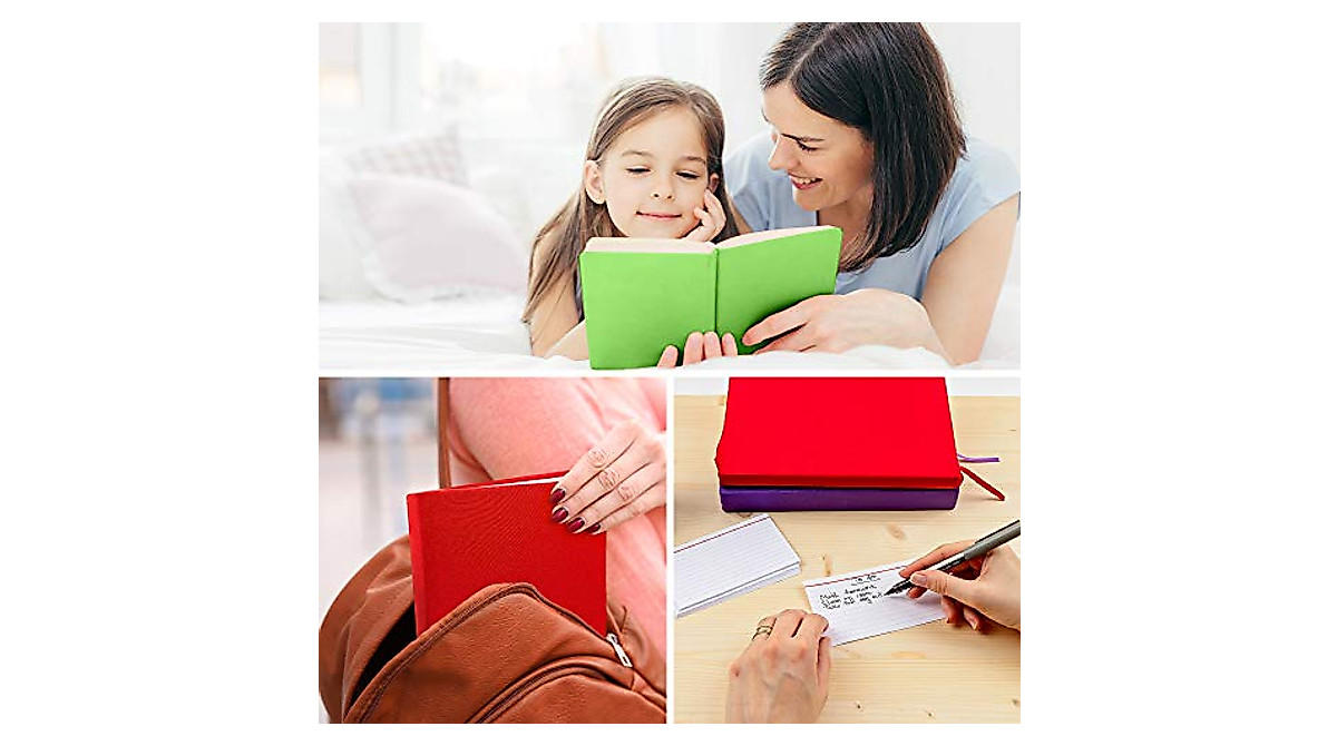 Stretchable Book Covers for Hardcover Books 9x11 | 6-Pack