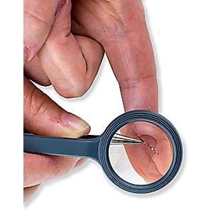 Carson Lighted MagniGrip 4.5x LED Lighted Magnifier with Precision Tweezers (MG-88)