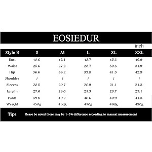 EOSIEDUR Women's Two Piece Outfits Zip Top Jacket and Elastic Waistband Pant Women Sweatsuit Tracksuit Sets, Black M