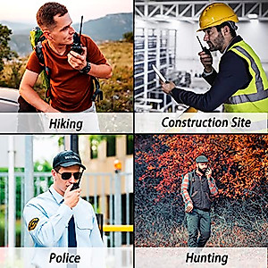 BAOFENG BF-888S Rechargeable Walkie Talkies for Adults, Handheld Two Way Radios Long Range with Earpiece and Mic, Wireless Walkie Talkie with Li-ion Battery and Charger, Walky Talky(2 Pack)