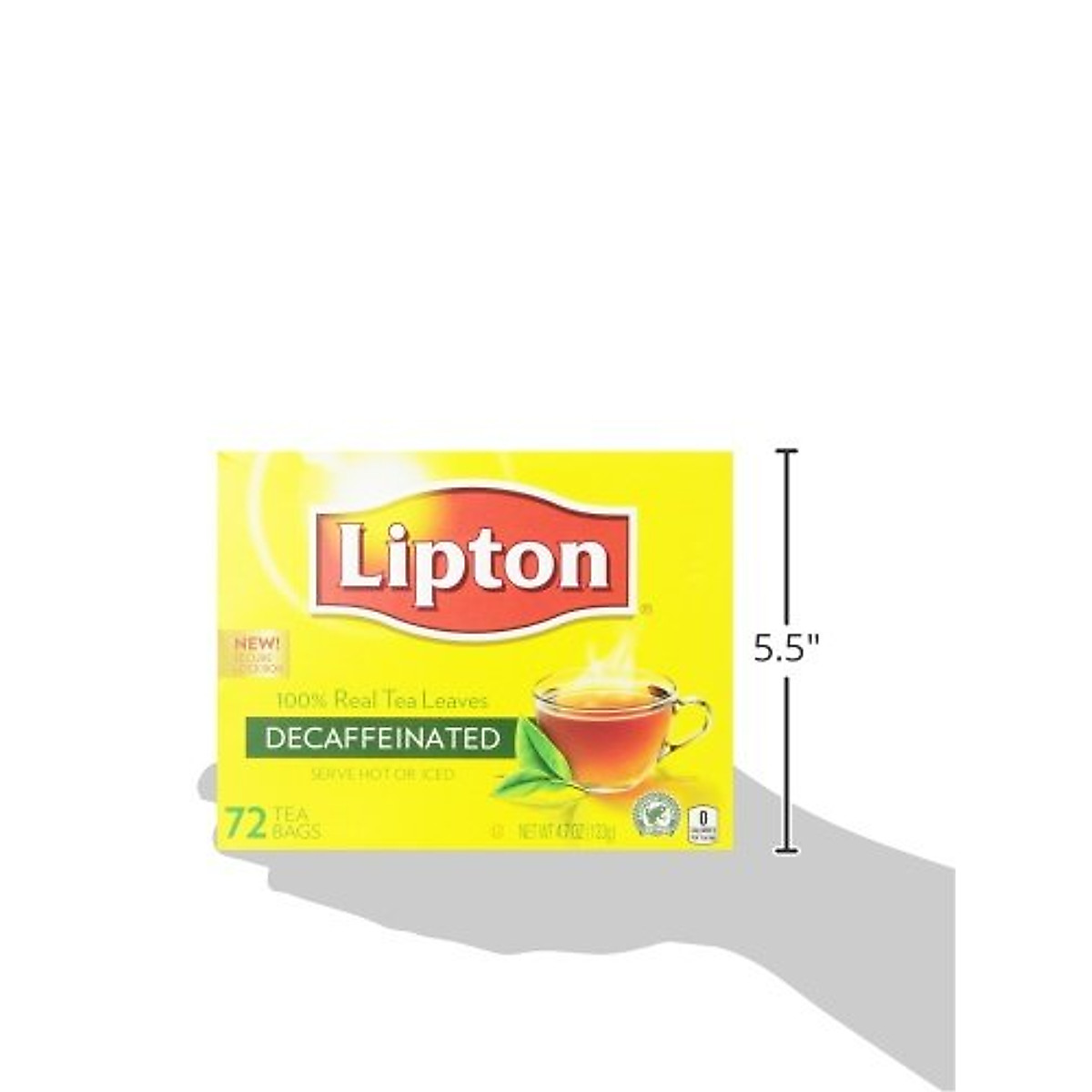 Lipton Tea Bags For a Delicious Beverage Decaffeinated Black Tea Caffeine-Free and Made With Real Tea Leaves 75 Tea Bags