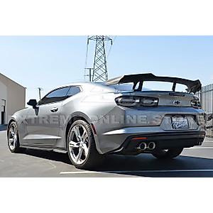 Replacement for 2016-Present Chevrolet Camaro ALL Models | ZL1 1LE Style ABS Plastic Matte Black Rear Trunk Lid Wing Spoiler
