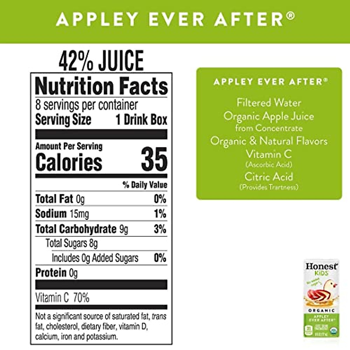 Honest kids Assorted Organic Juice Drink Variety Pack, 6 Fl Oz, (40 Count)