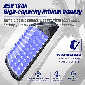 Helasdvt MZB1 1500W Electric Mountain Bike,48V18A Removable Battery,35MPH Adult Electric Bike,20 Inch Fat Tire Retro Electric Bike,7Speed,with Suspension Fork,Hydraulic Brake System(Yellow 1 Battery)…