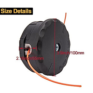 CMOOD Trimmer Head Compatible for Echo Speed Feed 400 Bump SRM-225 SRM-210 SRM-230 Pas225 Pas210 Pas211 Weed Eater Head Replacement (3 Pack)