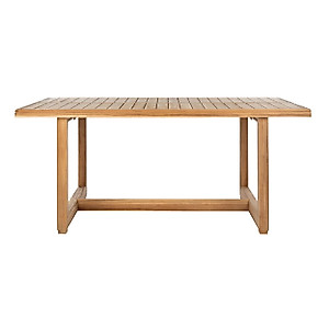 Safavieh CPT1005A Home Collection Montford Teak Couture Dining Table, Natural