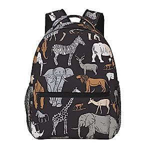Juoritu Animals Backpacks, Laptop Backpacks for Travel Work Gifts, Lightweight Bookbags for Men and Women