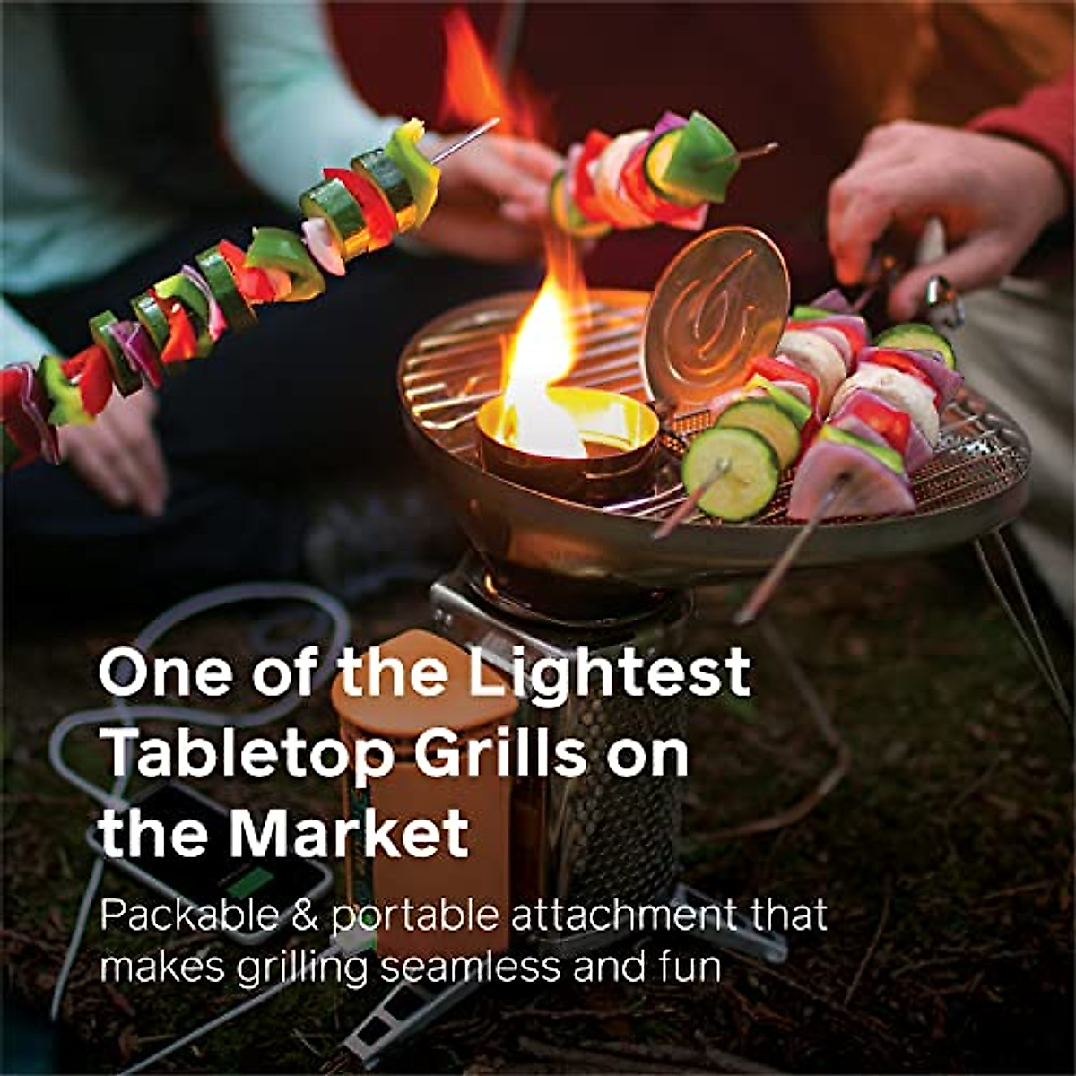 BioLite, CampStove Portable Tabletop Grill for CampStove 2, Wood-Fired Grill Attachment