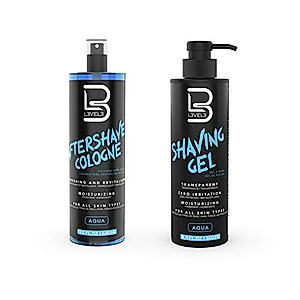 L3 - Level 3 Shaving Gel & Aftershave Kit - Calms Redness and Irritation - Hydrating and Refreshing for your Skin - Straight Razor Shave Gel - Non-Irritating - Refreshing Smell