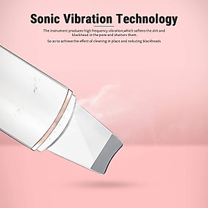 Skin Scrubber, Skin Spatula, Pores Cleanser Exfoliator Blackhead Remover Comedones Extractor for Facial Deep Cleansing with 4 Modes Include 4 Pcs Acne Reml Tool