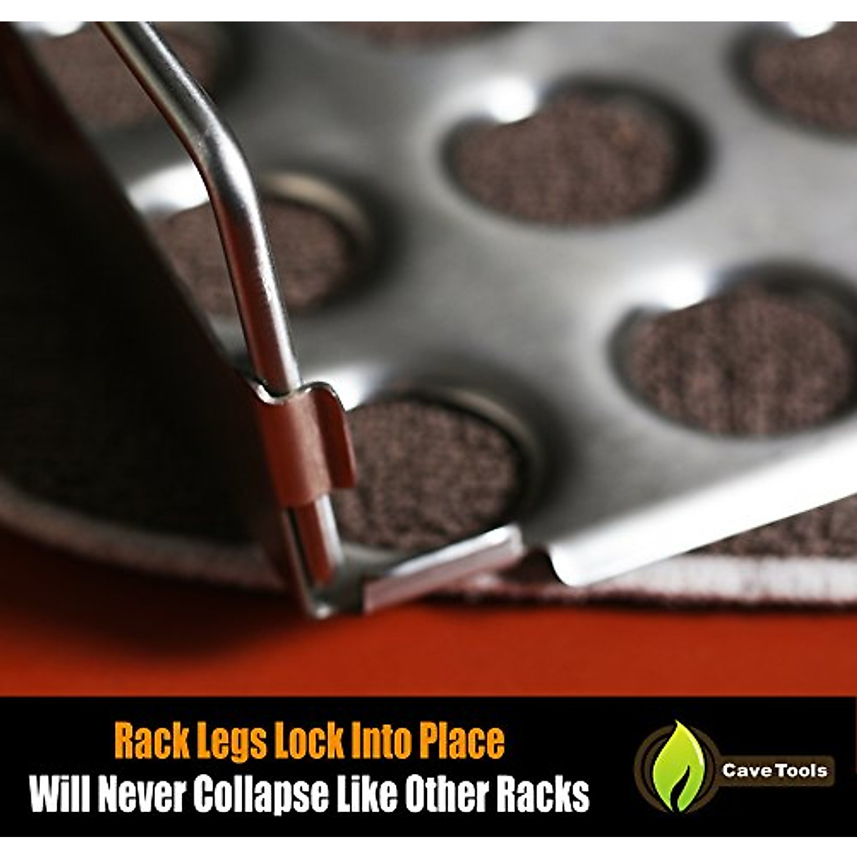 Cave Tools Jalapeno Corer Tool Grill Topper for Cooking Peppers, Chicken Legs & Wings or Chili - 24 Capacity Racks- BBQ Grill and Smoker Accessories, Dishwasher Safe