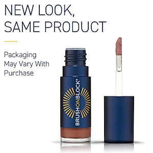 Brush On Block Sun Shine Protective Lip Oil SPF 30, Mineral Protection from UVA/UVB & Blue Light, Hydrating, Cruelty-Free, Gluten-Free, & Vegan, Fig