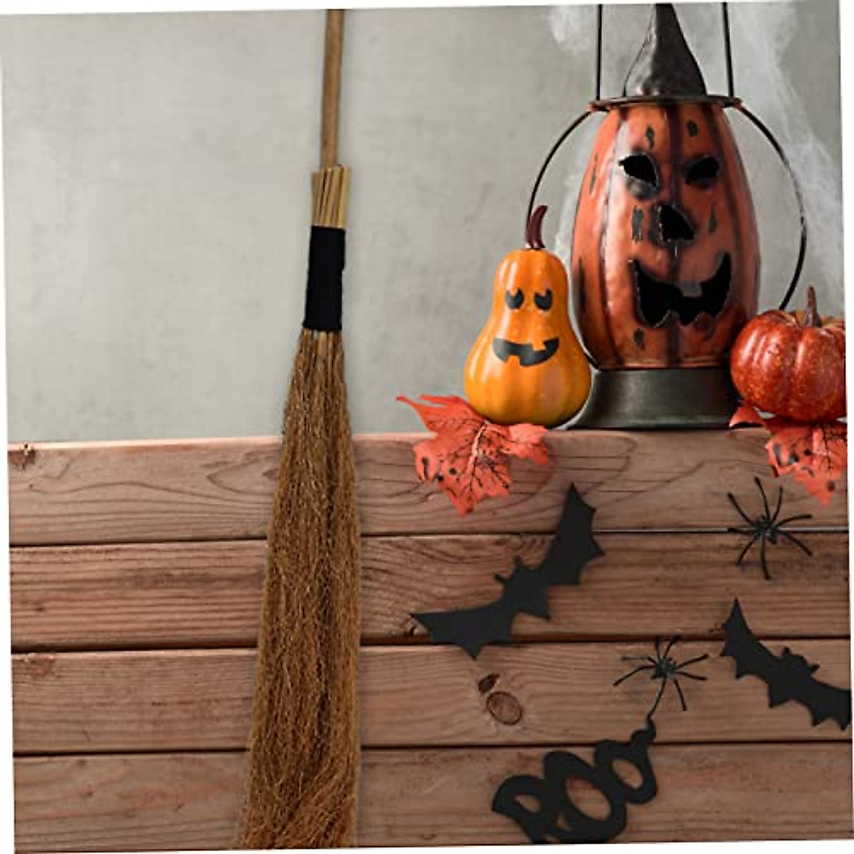 2 Pcs Halloween Broom Halloween Witch Broom Props Housekeeping Cleaning Tool Retractable Broom Portable Kids Halloween Costume Halloween Witch Besom Party Supplies Child Aldult