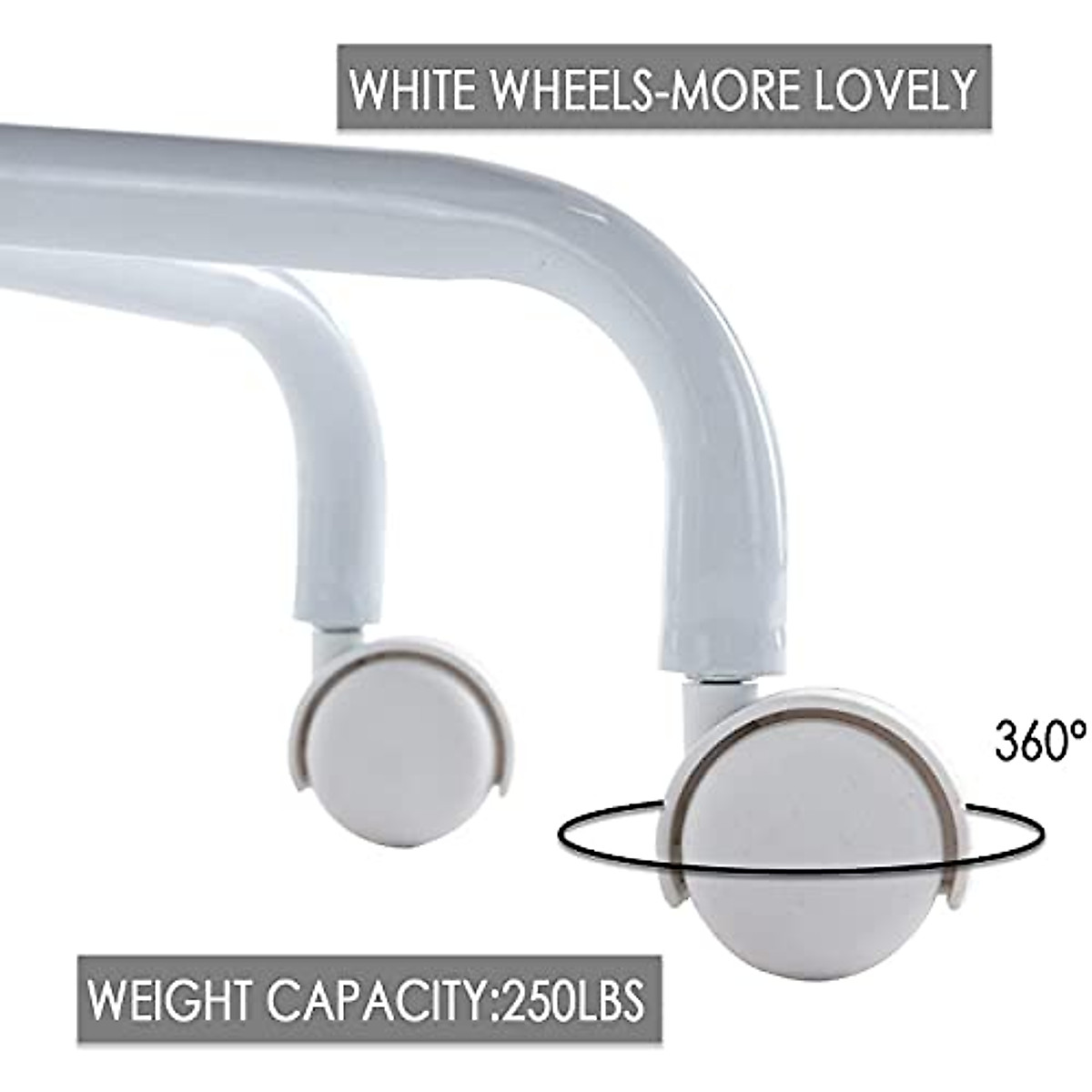 Guyou Children Study Desk Chair Height Adjustable Swivel Chair with Armrests Computer Chair for Kids, Rainbow Faux Fur Soft Fluffy Shaggy Dog