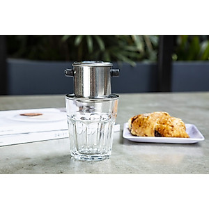 Vietnamese Coffee Filter | French Press Coffee Filter |Traditional Drip Coffee Reusable Inox Phin Filter Stainless Steel Cup Portable Coffee Maker Single-cup Serving For Camping Travel |Coffee Lover