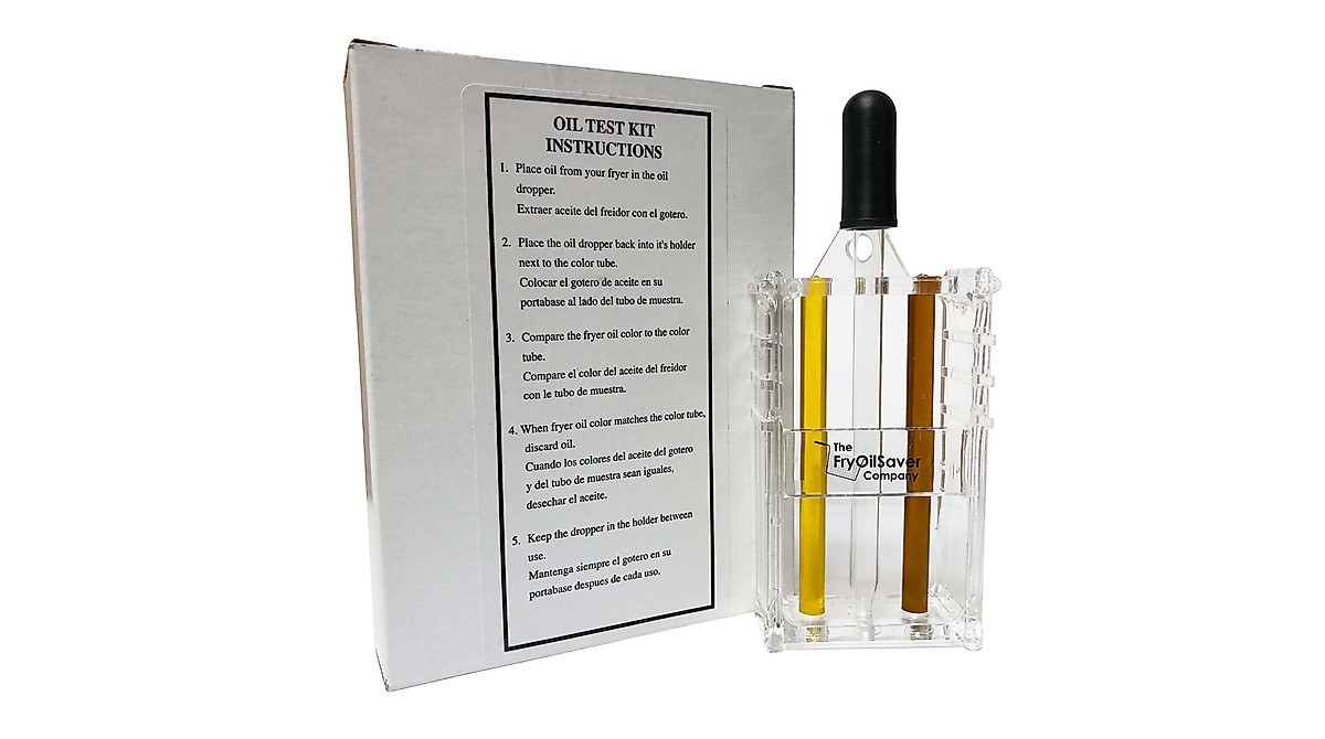 FryOilSaver Oil Test Kit for Fryers - Visual Guide & Dropper