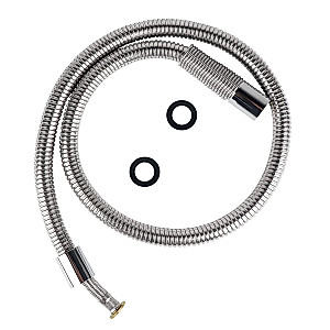 KOLLNIUN 38" Commercial Pre Rinse Hose Stainless Steel Flexible for Commercial Kitchen Sink Restaurant Industrial Dishwasher Faucet Pre-Rinse Sprayer Hose Replacement Part (96CM/38inch)