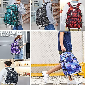 Ansigeren Basketball Player Star JMS 23 Creative Backpacks Sports Fan Bookbag Travel Student Backpack For Men Women (1)