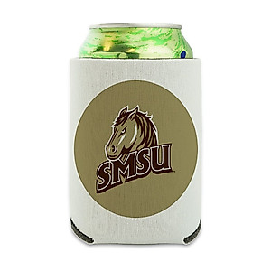 Southwest Minnesota State University Secondary Logo Can Cooler - Drink Sleeve Hugger Collapsible Insulator - Beverage Insulated Holder