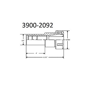 HHIP 3900-2092 Pro-Series ER-25 Straight Shank Collect Chuck, 3/4" x 4"