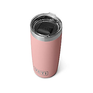 YETI Rambler 10 oz Tumbler, Stainless Steel, Vacuum Insulated with MagSlider Lid, Sandstone Pink