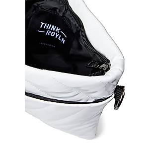 Think Royln Diagonal Bum Bag 2.0 - Medium White Patent One Size