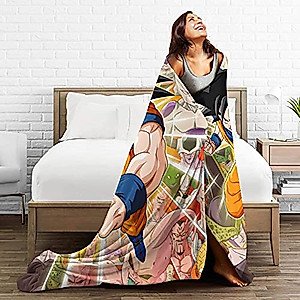 Shengdong Micro Fleece Blanket Soft and Warm Throw Blanket Digital Printed Ultra-Soft Micro Fleece Blanket (50 X40,60 X50,80 X60) Black3