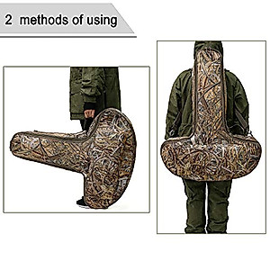 MYDAYS Soft Crossbow Case,Camo Padded Archery Bow Carrier Bag with Backpack Straps for Outdoor