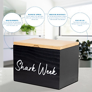 Shark Week Tampon and Pad Storage Box - Feminine Product Organizer for Bathroom, Tampon and Pad Holder, Shark Week Bathroom Organizer, Girl Stuff Box, Tampon and Pad Organizer for Bathroom