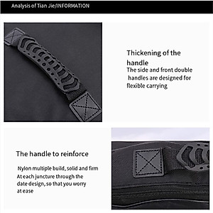 H&Z Simple 36 Inch Guitar Case Gig Bag Double Straps Oxford Fabric Thickening Soft Cover Waterproof Acoustic Classical Guitar Backpack (36 inch)