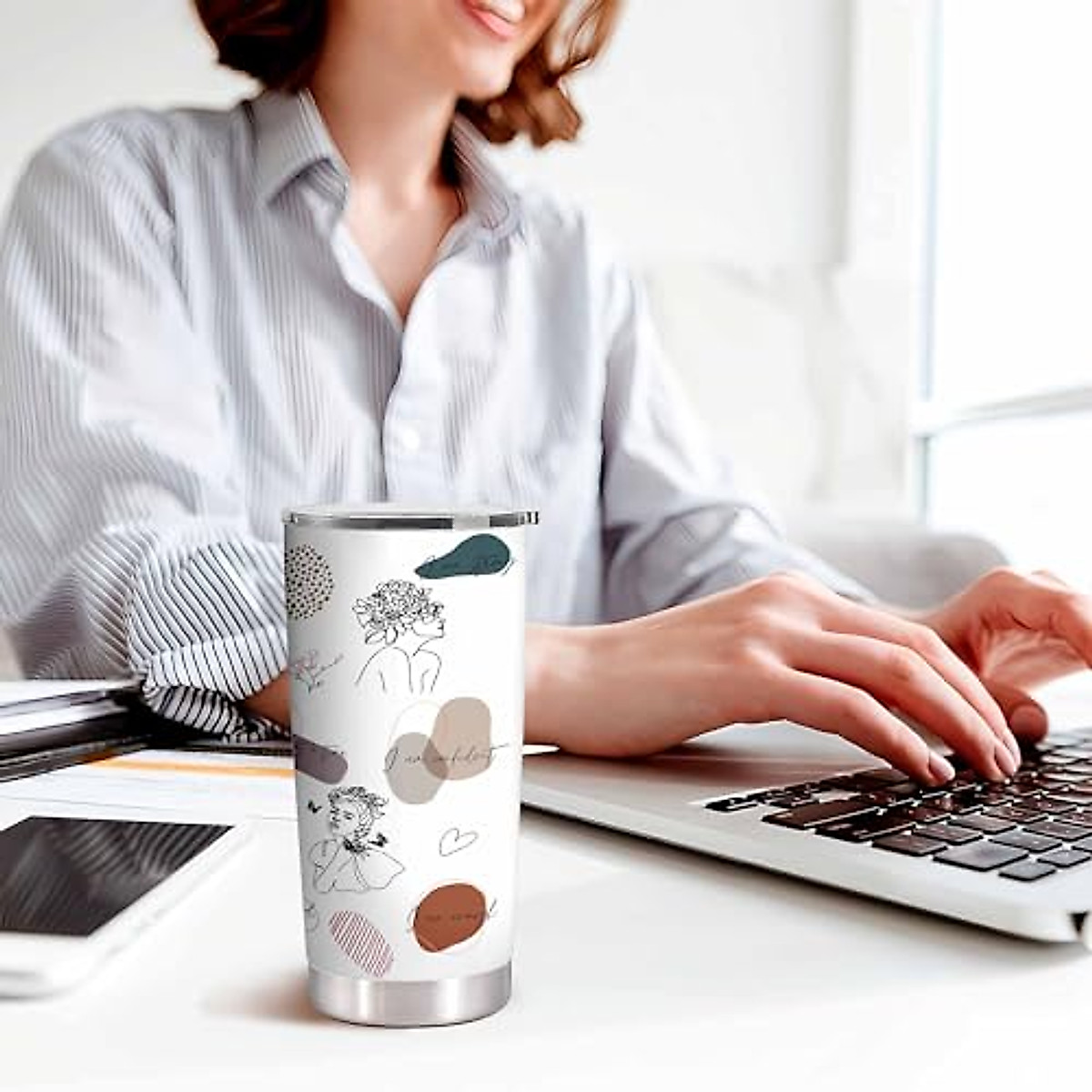 WIPI Inspirational Tumbler for Women, Mom Daily Affirmations Cup, Affirmation Gifts for Women Wife Family and Loved Ones, Positive Affirmation Gifts, Mom Daily Affirmations Cup Tumbler 20 Oz