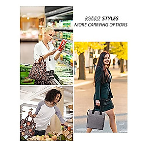 JOYHILL Insulated Lunch Bag for Women, Thermal Lunch Tote Bag, Leakproof Lunch Box Bag Lunch Handbag with Front Pocket, Water Resisted Lunch Bag for Work Picnic