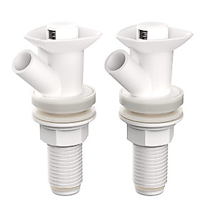 ZAITOE Water Cooler Spigot for Rubbermaid Gott Cooler Valve, Push-Button Plastic Cooler Faucet with Seal Ring, Water Juices Beverages Dispenser Replacement Spigot (Pack of 2)