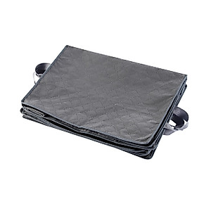 Storage Clothes Bins Closet Bags - 35L Containers Organizer Boxes Clothing Bin Organization for Organizing Blanket Pillow Sheet Sweater, Foldable Fabric Bedroom Small Storage Totes With Lids Zipper