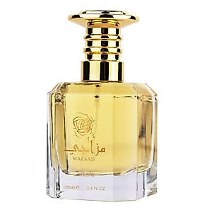 Lattafa Perfumes Mazaaji for Women EDP - 100ML (3.4 oz) I Bright, shimmering white floral fragrance I Soft, feminine fragrance with white musk and floral notes I Suitable for Everyday Wear I