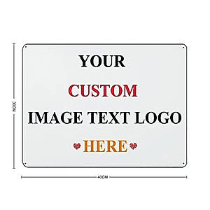 Personalized Custom Metal Signs Custom Your Own Text Image, Home Decoration Wall Art Decor Garden Bar Outdoor Housewarming Wedding Birthday Gift Metal Tin Sign