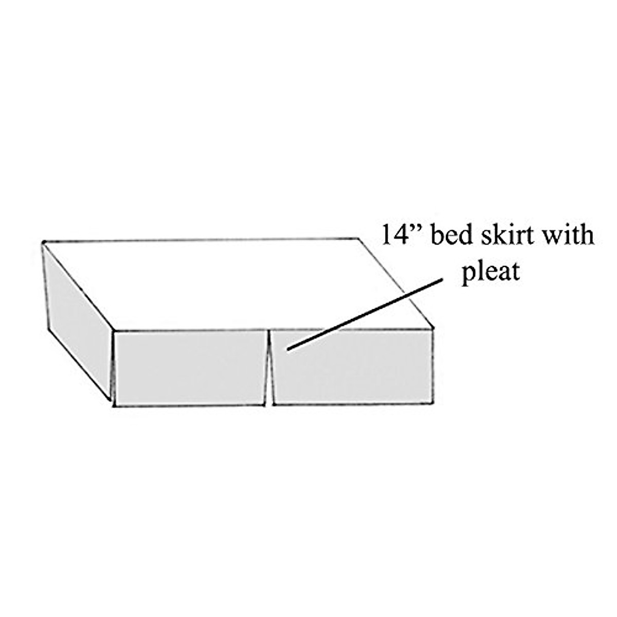 American Baby Company 100% Cotton Tailored Crib Skirt with Pleat, Gray Zigzag, for Boys and Girls