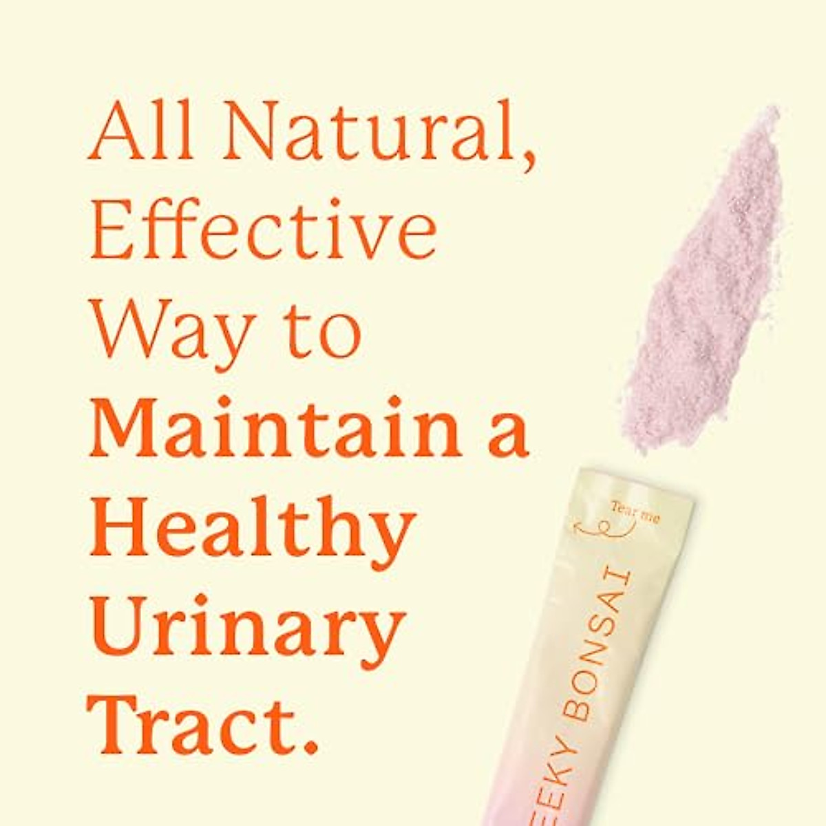 Cheeky Bonsai Bye Bye UTI: Fast Acting UTI Relief Drink Mix with D-Mannose and Cranberry Extract, Urinary Tract Support Health, Hibiscus Lemonade Flavor (10 Packets) - Vegan, Non-GMO, Quick Relief