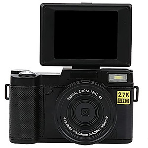 Digital Camera,Digital Camera 3in LCD Screen 180 Degree Rotation 2.7K 48MP High Definition USB Charging