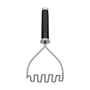 KitchenAid Gourmet Stainless Steel Wire Masher, 10.24-Inch, Black