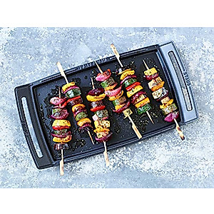 Staub Cast Iron 18.5 x 9.8-inch Plancha/Double Burner Griddle, Made in France, Graphite