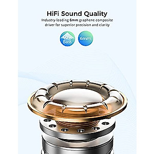 MPWHYL Bluetoth 5.2 Headphones, Active Noise Canceling Wireless Earbuds, Deep Bass in Ear Earphones, 30H Playtime with Charging Case, Portable for Work Commuting Gameing