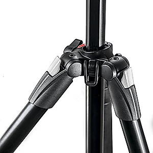 Manfrotto 290 Xtra Aluminum 3-Section Tripod Kit with 3-Way Head (MK290XTA3-3WUS) , Black