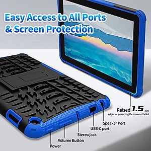 ROISKIN for Amazon Kindle Fire HD 8 Tablet & HD 8 Plus Case (2024/2022/2020 Release) 12th/10th Generation with Kickstand [Kids Friendly] Dual Layer Heavy Duty Shockproof Case for Fire 8 & 8 Plus