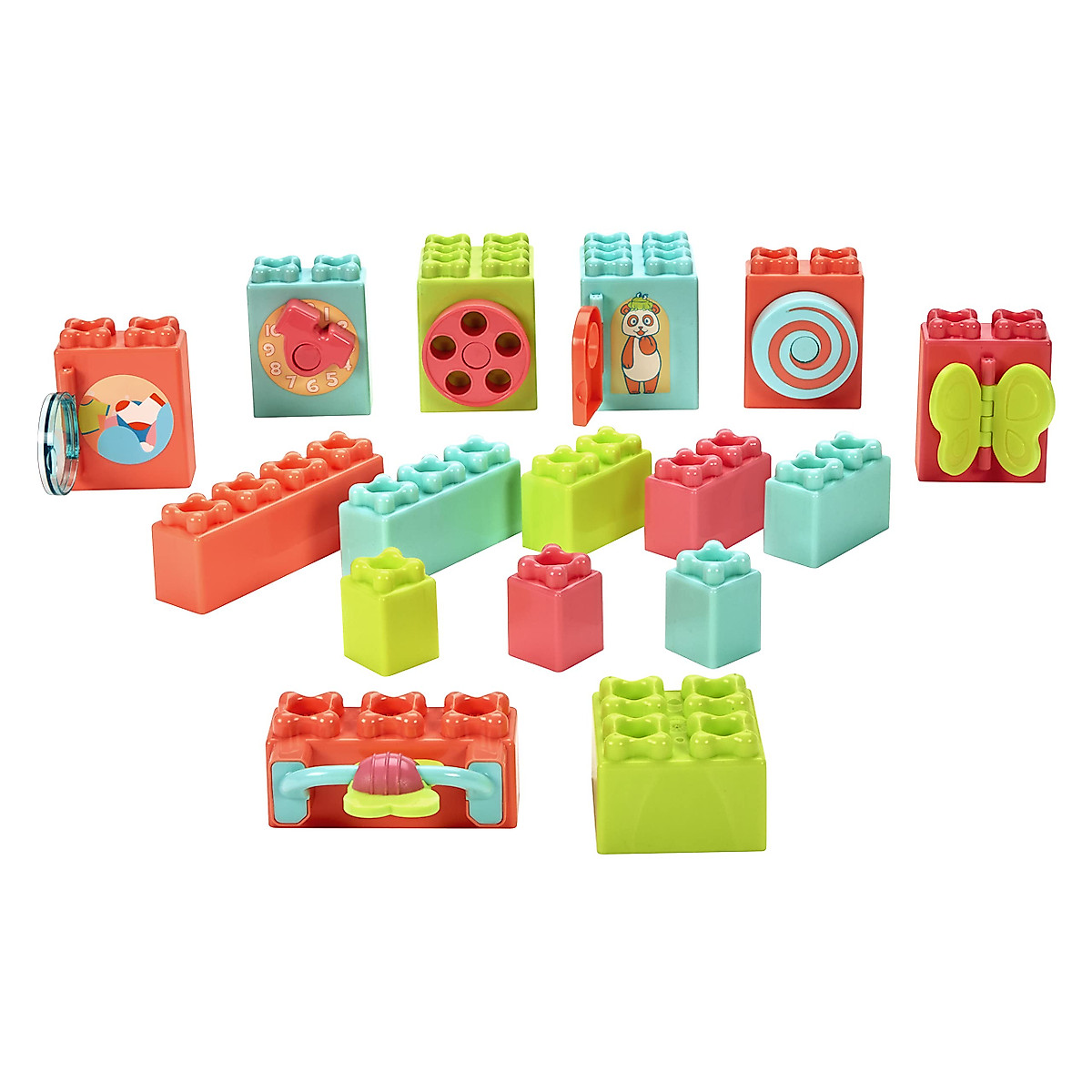 Little Tikes Baby Builders - Explore Together Blocks First Blocks for Babies and Toddlers, Boys and Girls, Easy to Connect, Sensory Play