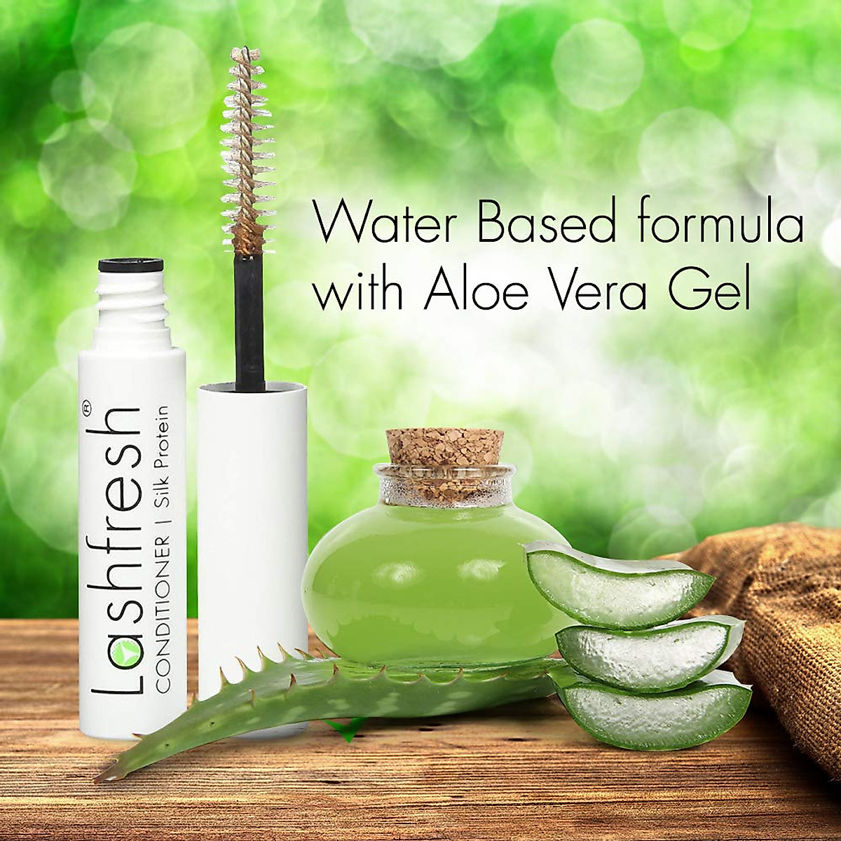 Lashfresh Eyelash Extension Conditioner with Silk Protein, 3ml. Keep natural lashes healthy and strong, soft and silky lash extensions.