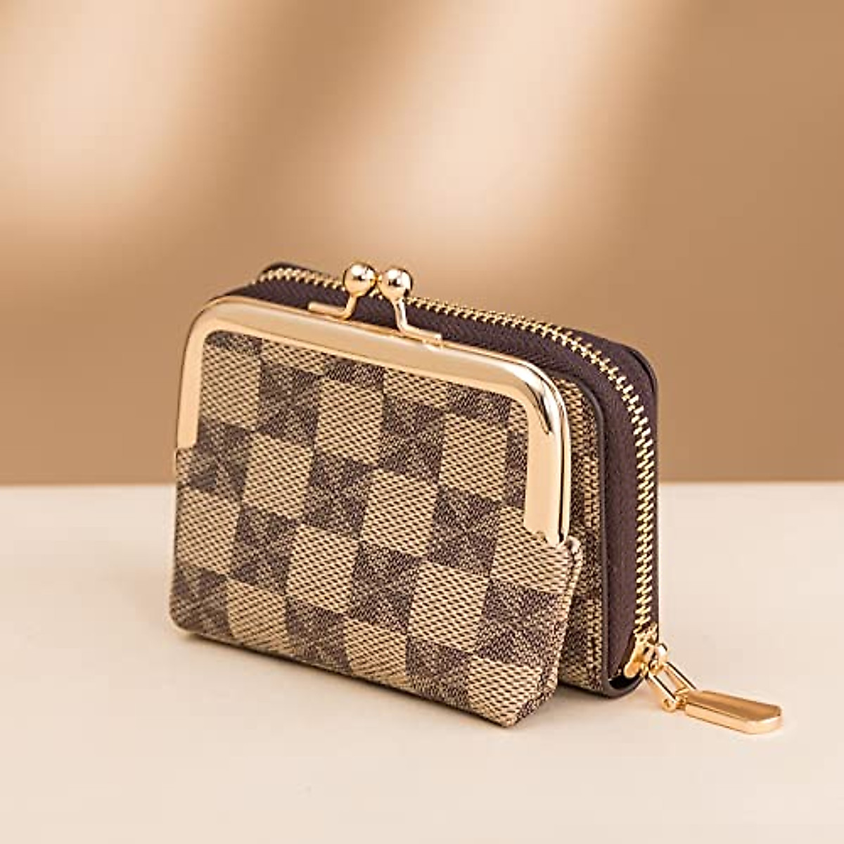 LBiayion 2 in 1 Change Purse Wallet,Credit Card Holder with Purse for Women with Zipper Clasp for Bag or Drawer Organize It's a great small gifts for yourself, your family and your friends.…