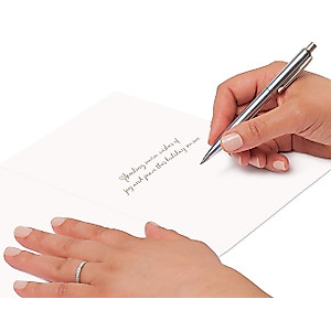 Papyrus Holiday Cards Boxed with Envelopes, Warm Wishes, Gold Reindeer (12-Count)